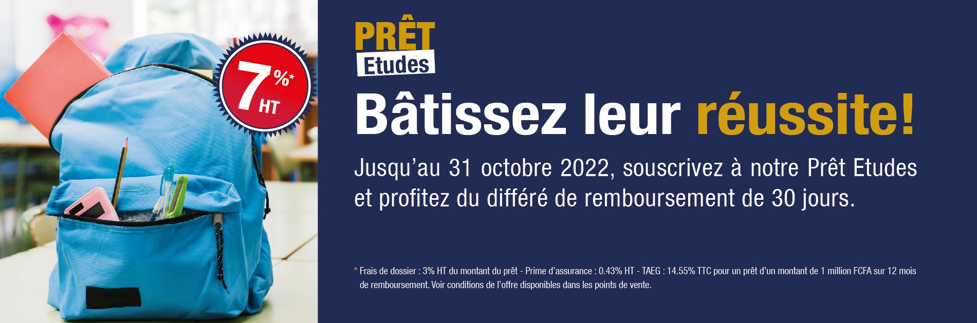 Prêt Etudes - NSIA BANQUE CI